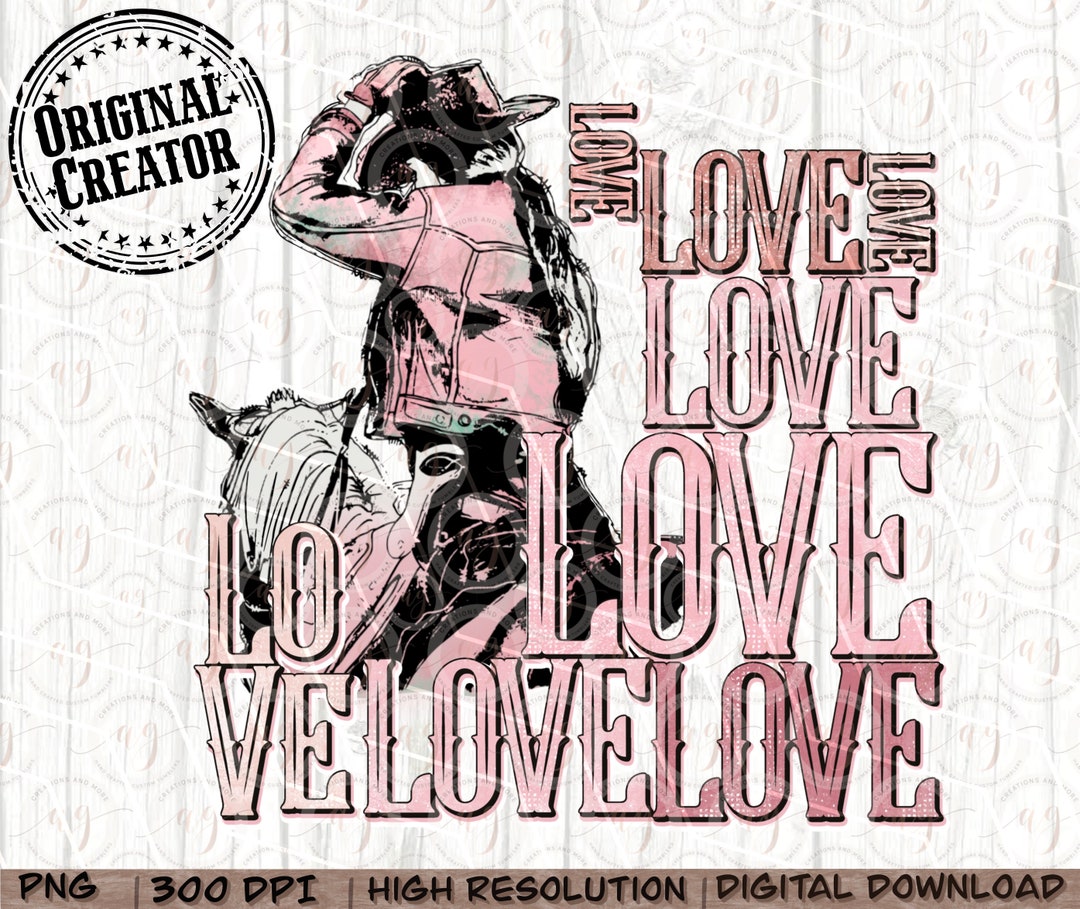 Western Valentine Png, Love Png, Western Cowgirl Png, Western ...