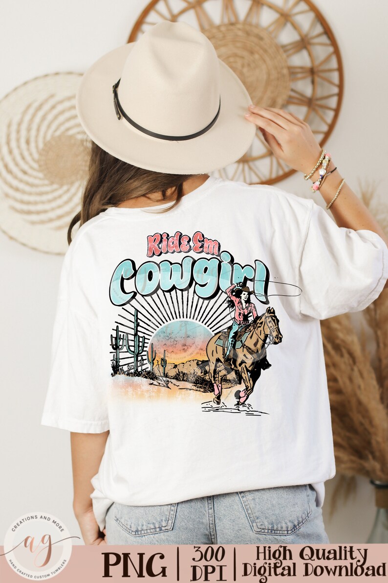 Western Cowgirl Png Cowgirl Png Ride Em Cowgirl Png Western - Etsy