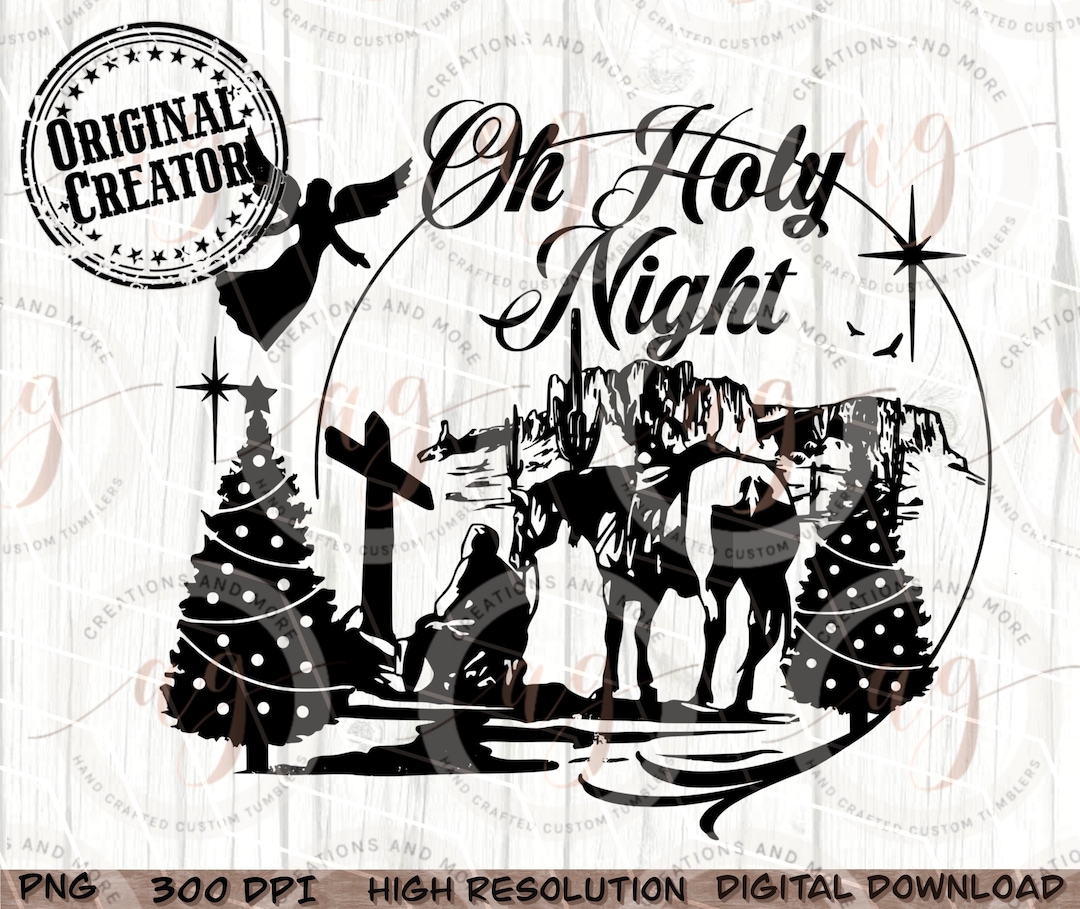 Praying Cowboy Oh Holy Night Ong, Western Cowboy , Western Png Design ...