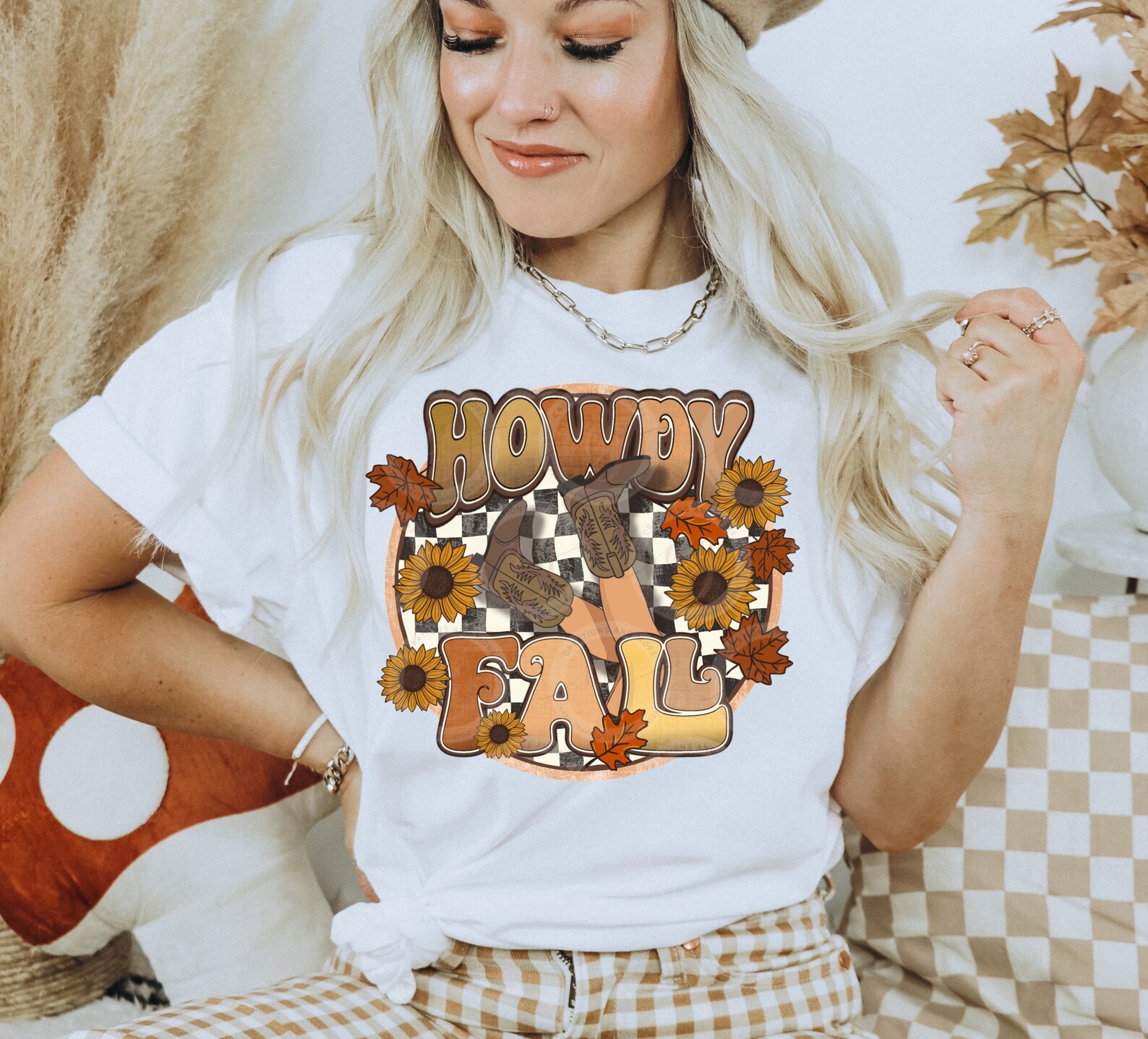 Western Png Howdy Fall Png Western Retro Png Sublimation - Etsy