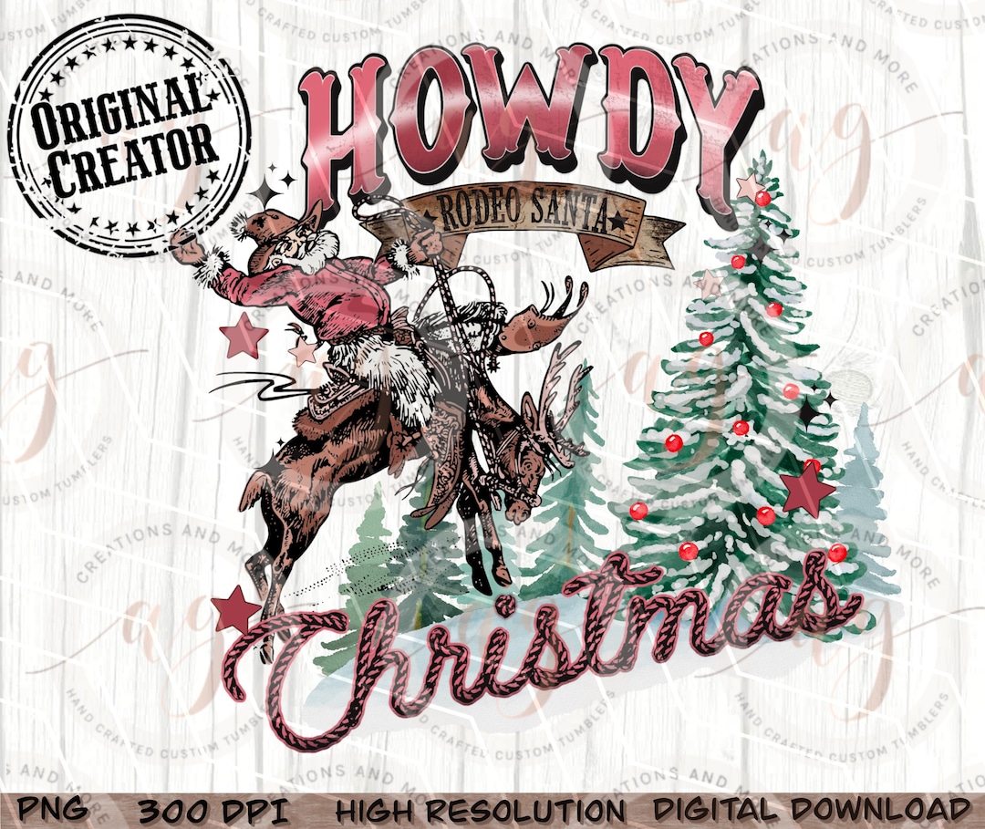Western Christmas Santa Png Howdy Santa Png | Christmas Png | Western ...