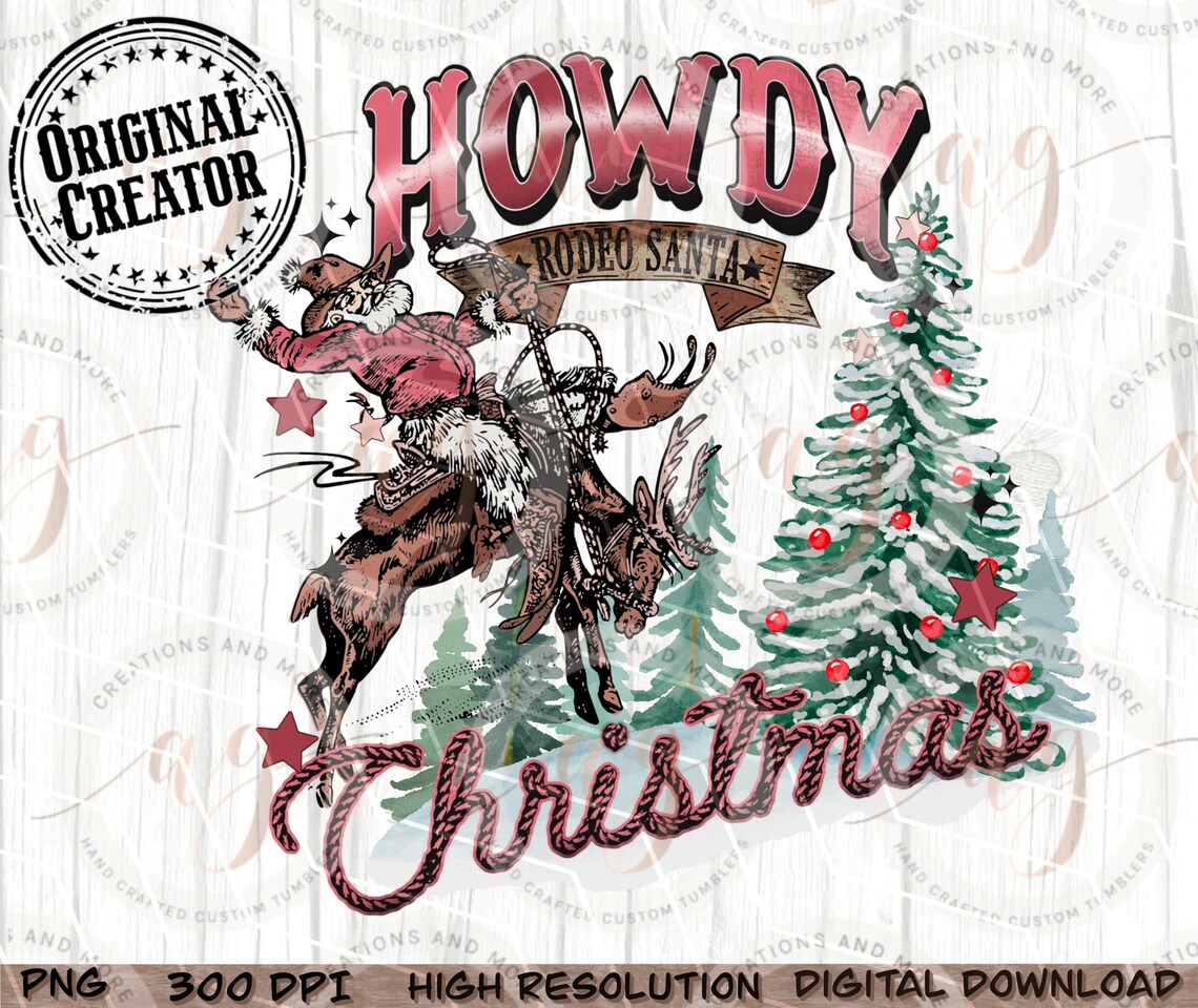 Western Christmas Santa Png Howdy Santa Png | Christmas Png | Western ...