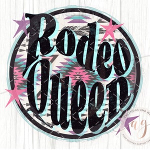 Western Retro Rodeo Queen PNG | Sublimation | Digital Download | Shirt ...