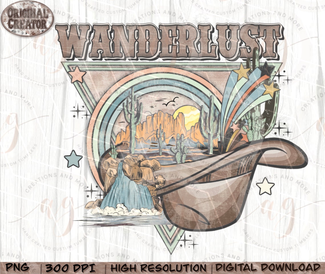 Western Png Wanderlust Png Western Png Boho Png - Etsy