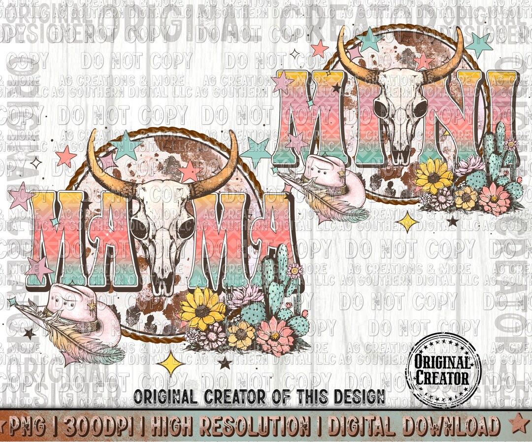 Western Mama Png, Country Mama Mini Png, Western Sublimation Png ...