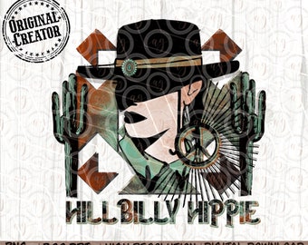 Hillbilly Hippie Cowgirl Png, Desert Cactus Png, Cowgirl Png, Retro ...