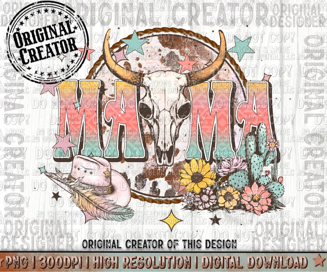 Western Mama Png, Country Mama Png, Western Sublimation Png, Western ...