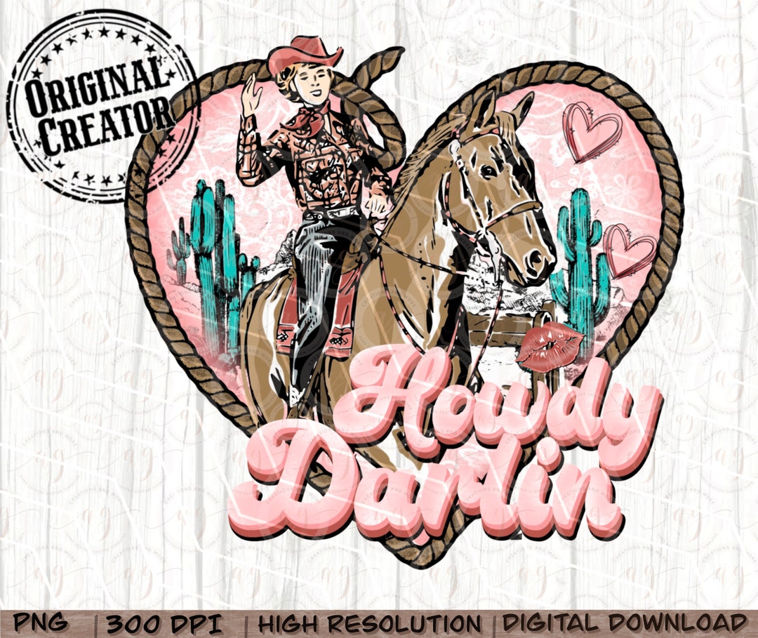 Western Cowgirl Png, Western Valentine Png, Cowgirl Valentine Png ...