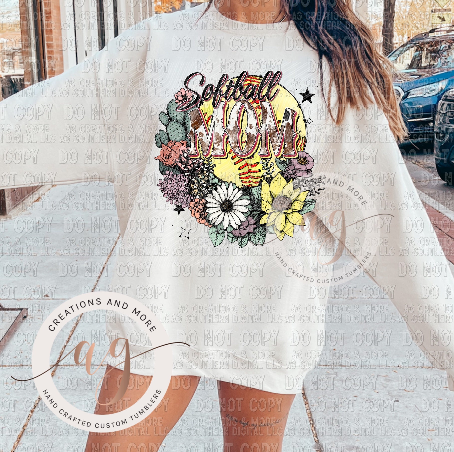 Western Softball Mom Png, Softball Mom Png, Western Sublimation Png ...