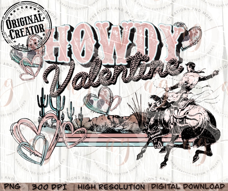 Western Valentine Png Howdy Valentine Png Western Cowboy - Etsy