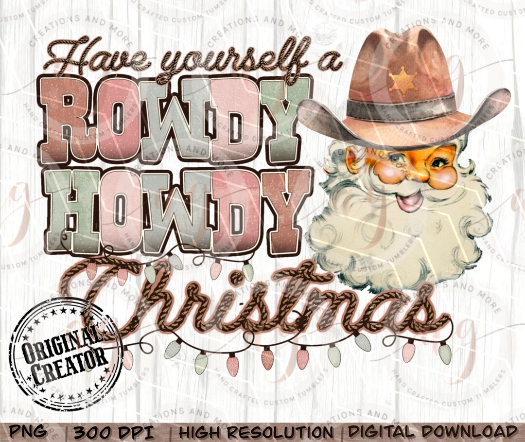 Western Christmas PNG | Cowboy Santa Png | Western Png | Christmas Png ...