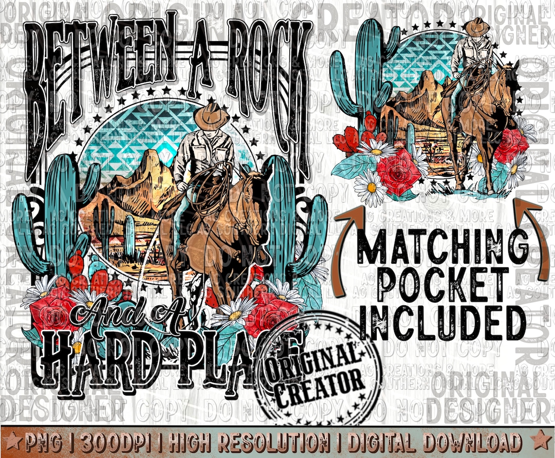 Western Cowboy Png, Western Cowboy Png Pocket Set, Western Sublimation ...