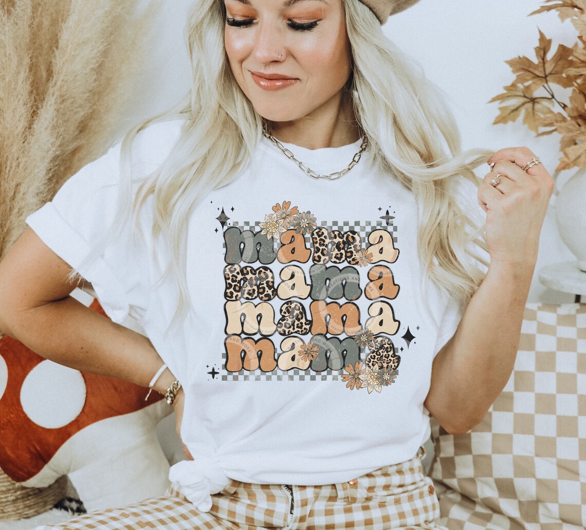 Mama Retro Flower PNG Sublimation Png Mama Png Retro Png - Etsy