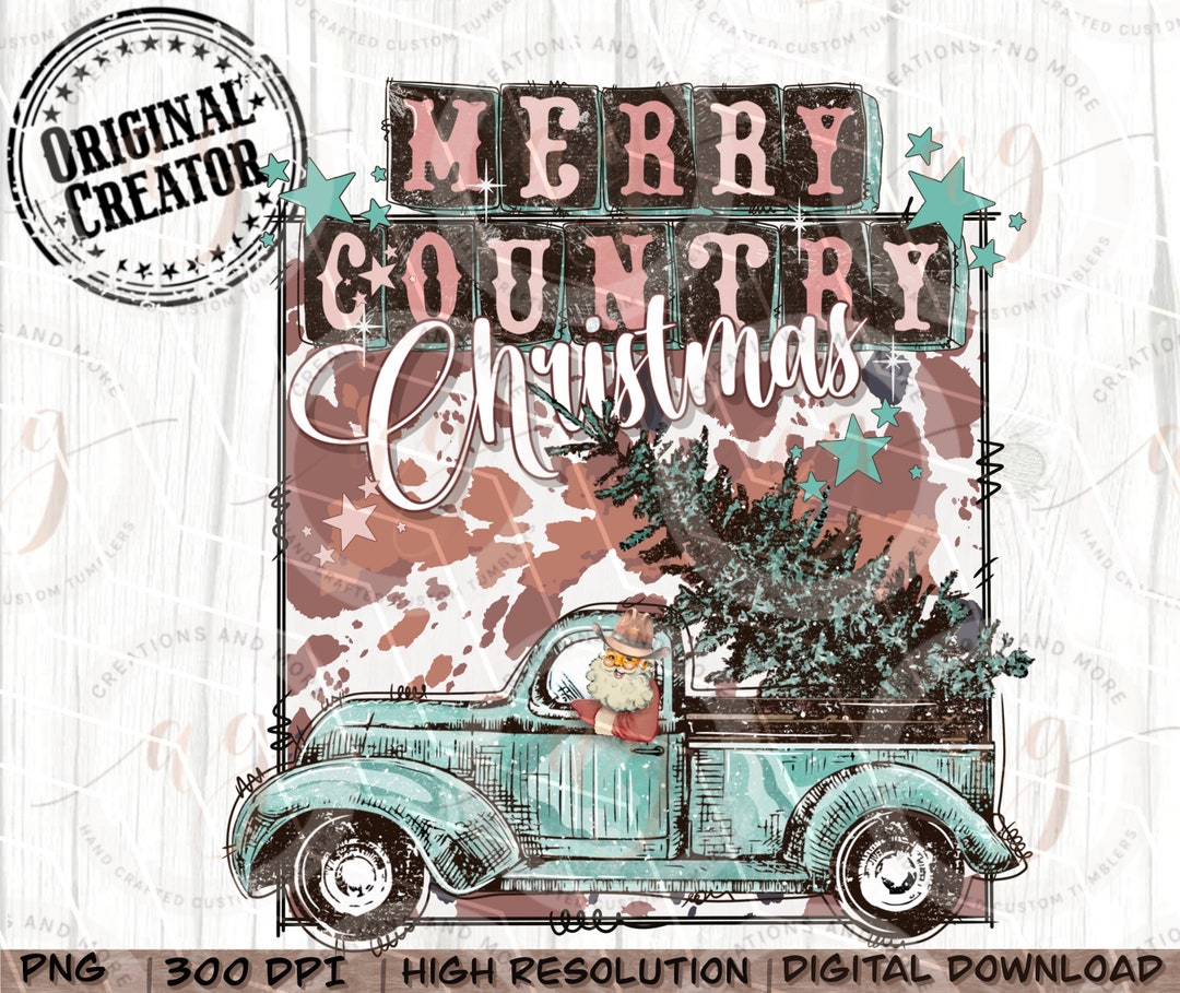 Merry Country Christmas Png | Western Christmas Png | Christmas Png ...