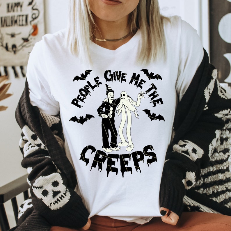 Halloween Retro People Give Me the Creeps PNG Halloween - Etsy