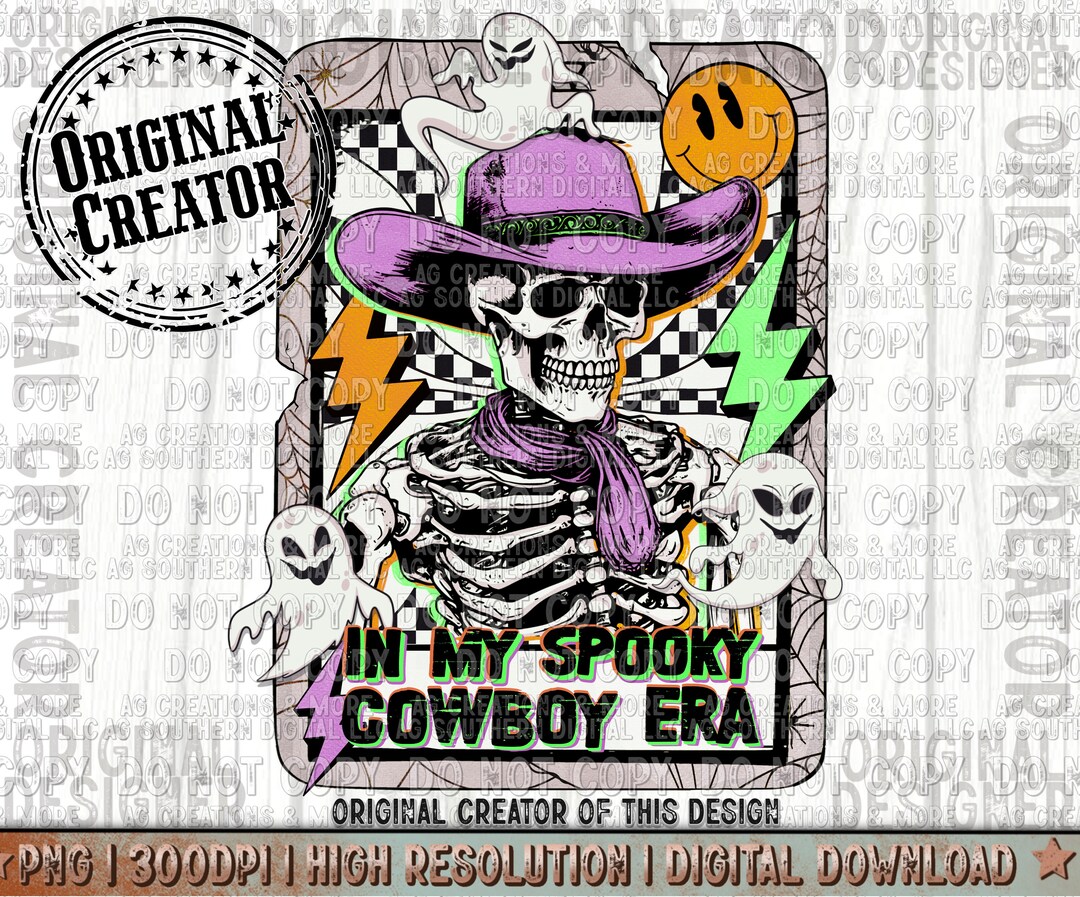 Western Halloween Spooky Skeleton Cowboy Png, Western Halloween Png ...