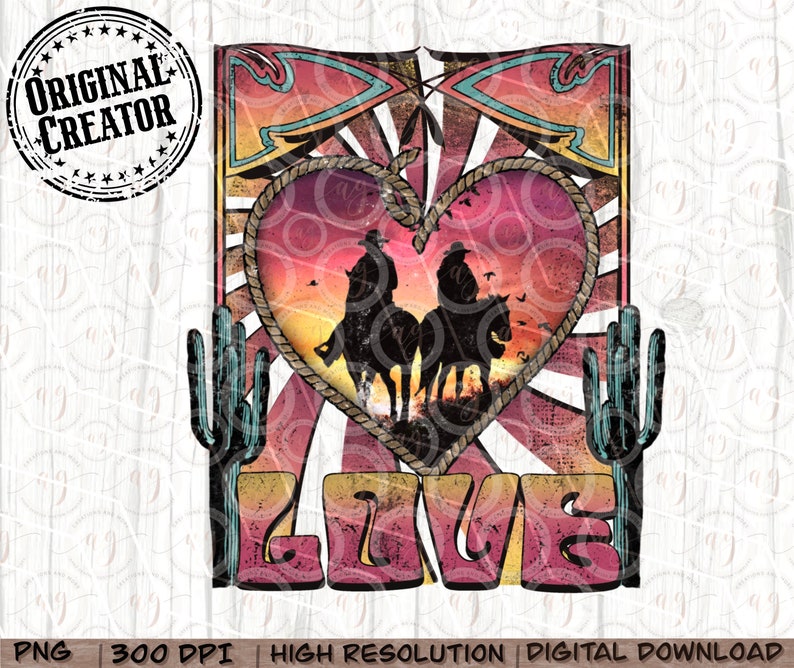 Western Png, Cowboy Cowgirl Love Design, Valentine Png, Love Png ...