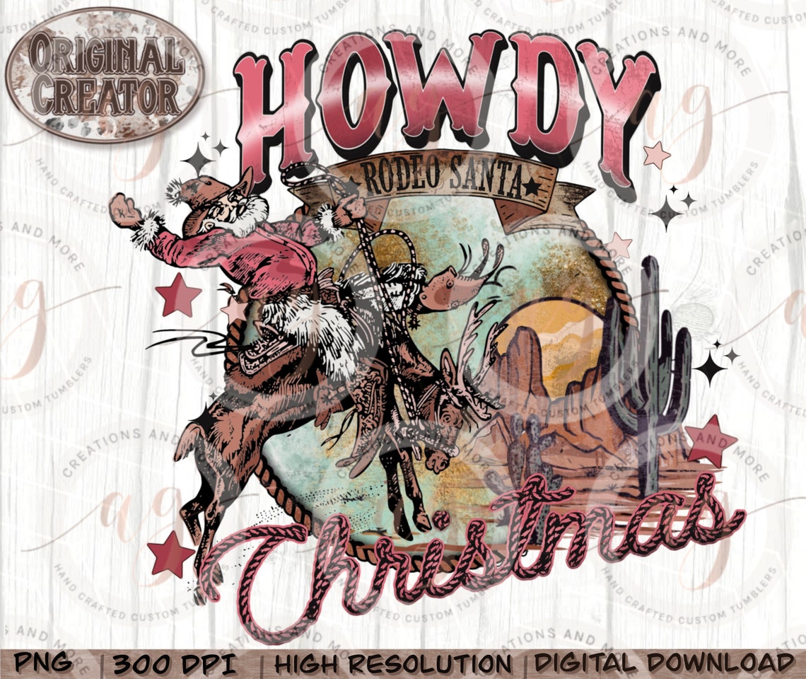 Western Christmas Santa Png Howdy Santa Png | Christmas Png | Western ...