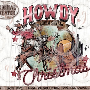 Western Christmas Santa Png Howdy Santa Png | Christmas Png | Western ...