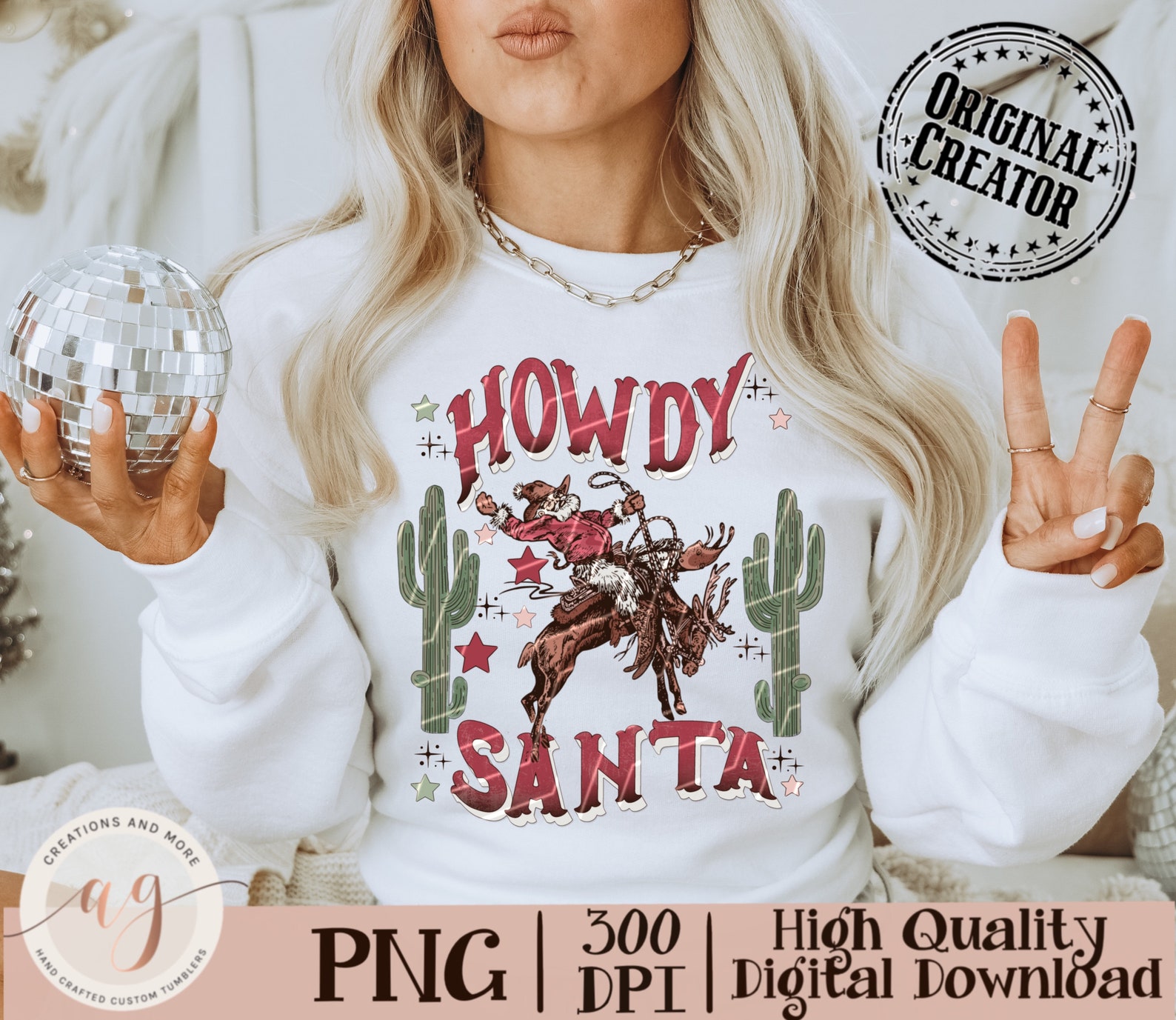 Western Christmas Png Howdy Santa Png Santa Png Cowboy - Etsy