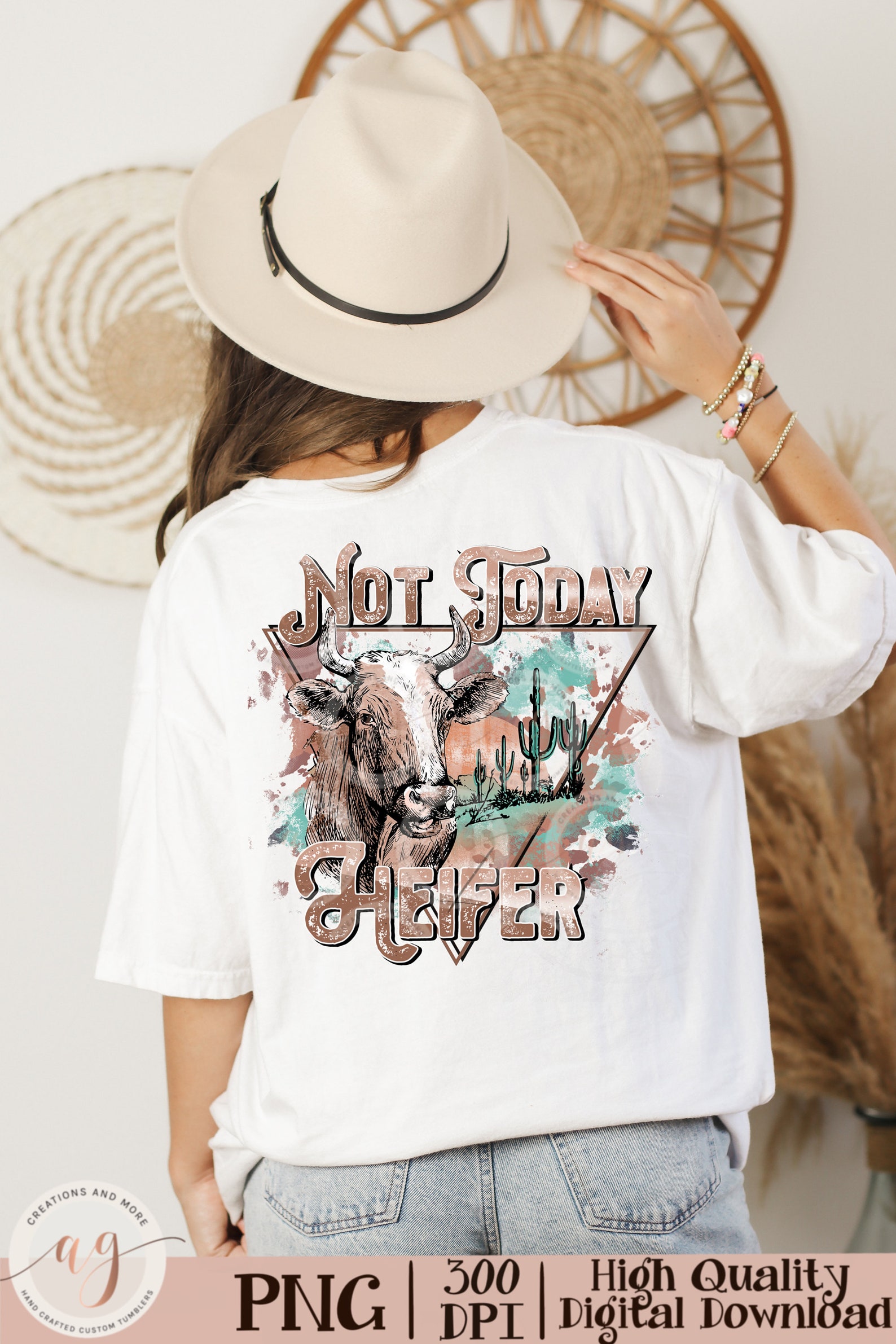 Western Cow Png Not Today Heifer Png Western Png Cow Png - Etsy