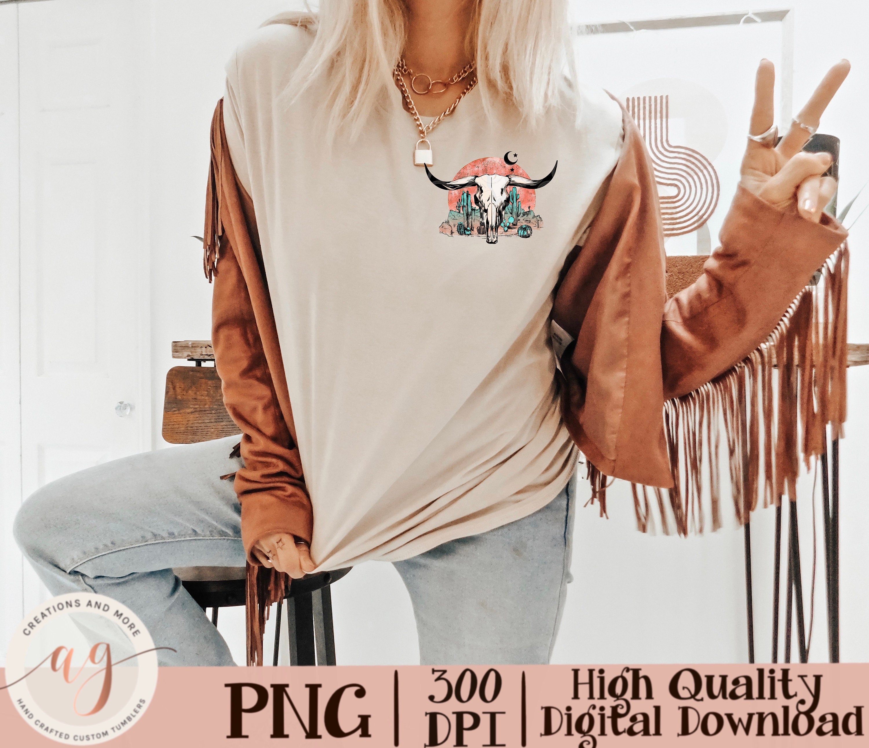 Something in the ORANGE Png Western Desert Sublimation - Etsy