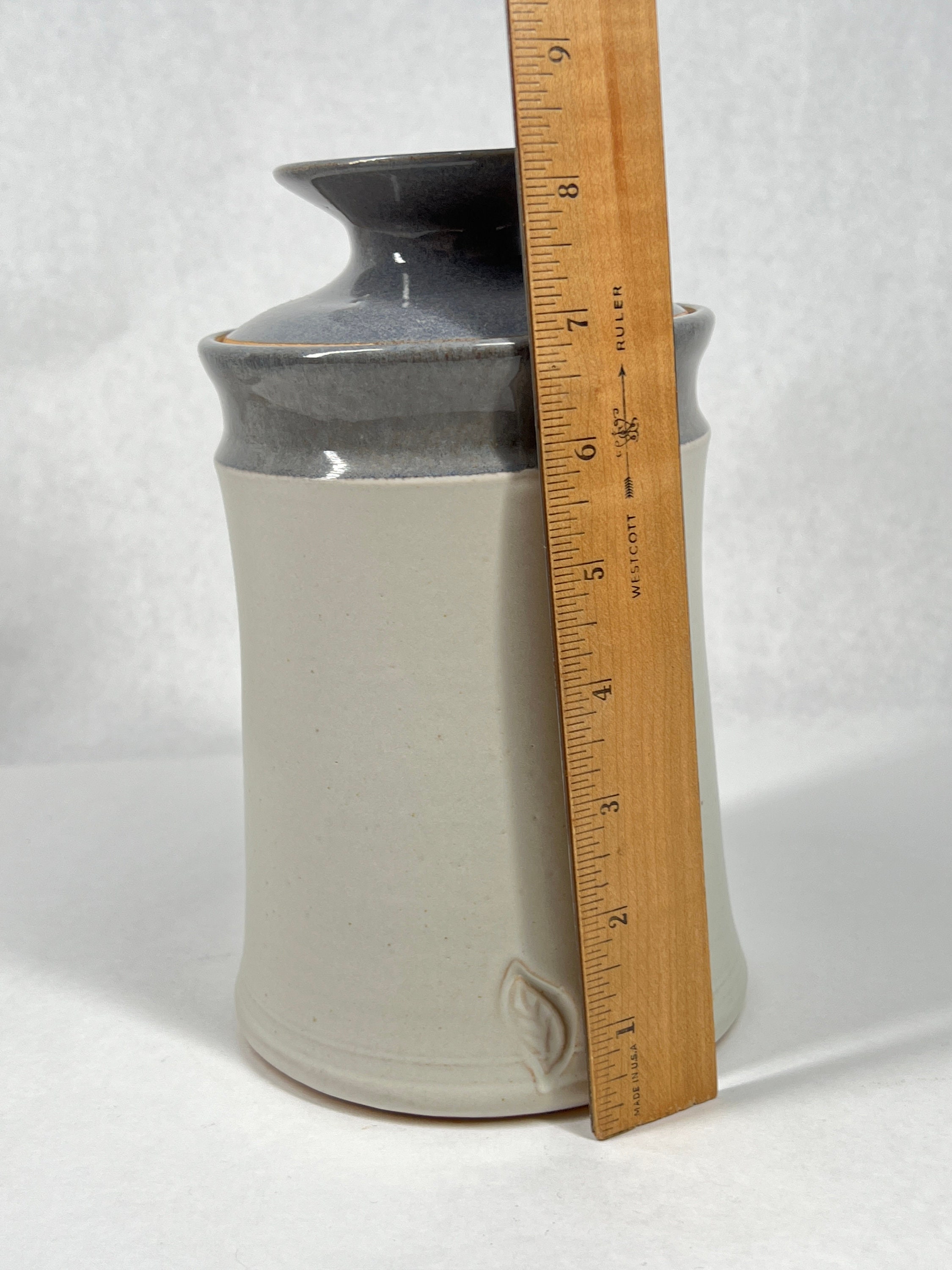 Artisan Stoneware Pottery Kitchen Container Canister or Cookie Jar Lid ...