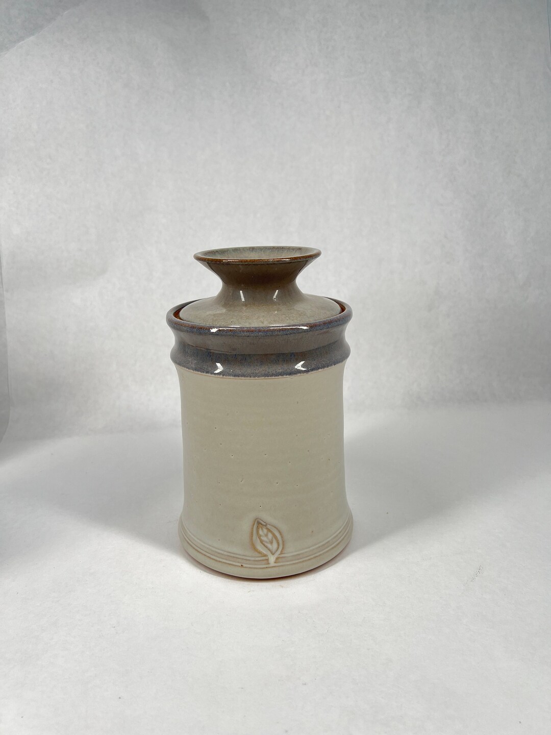 Canister Jar Artisan York Hill Pottery With Lid Handmade Elizabeth ...
