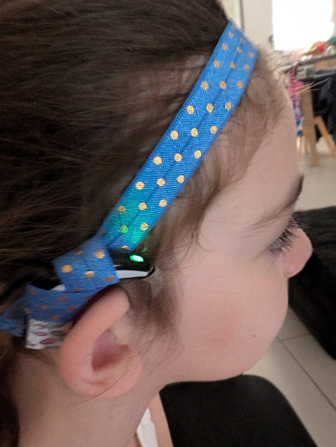 Adjustable Headband for Cochlear Implants and Prostheses With Polka Dot ...