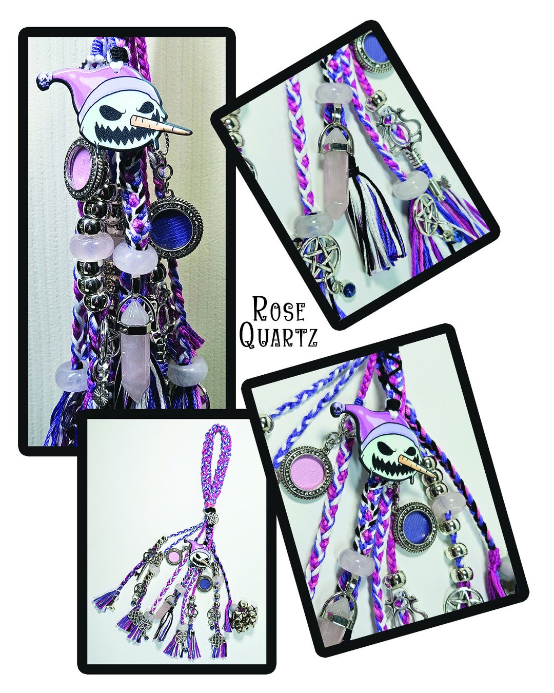 Creepy Christmas Witch Bells With Rose Quartz - Etsy