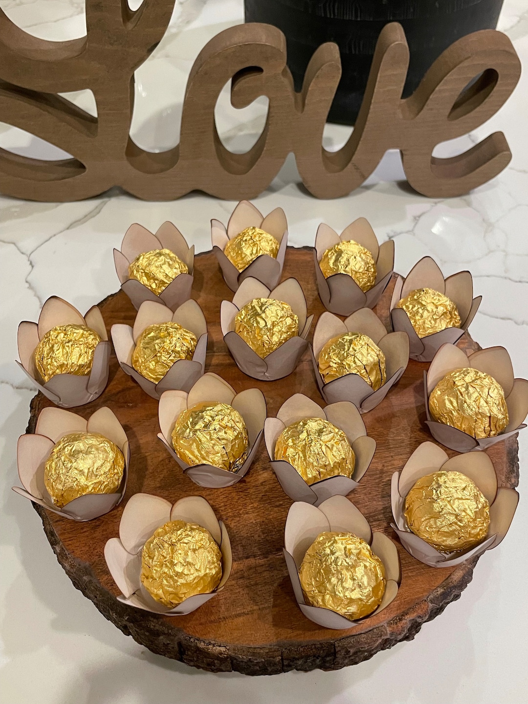 50 Hand Made off White Truffle Wrappers forminhas - Etsy