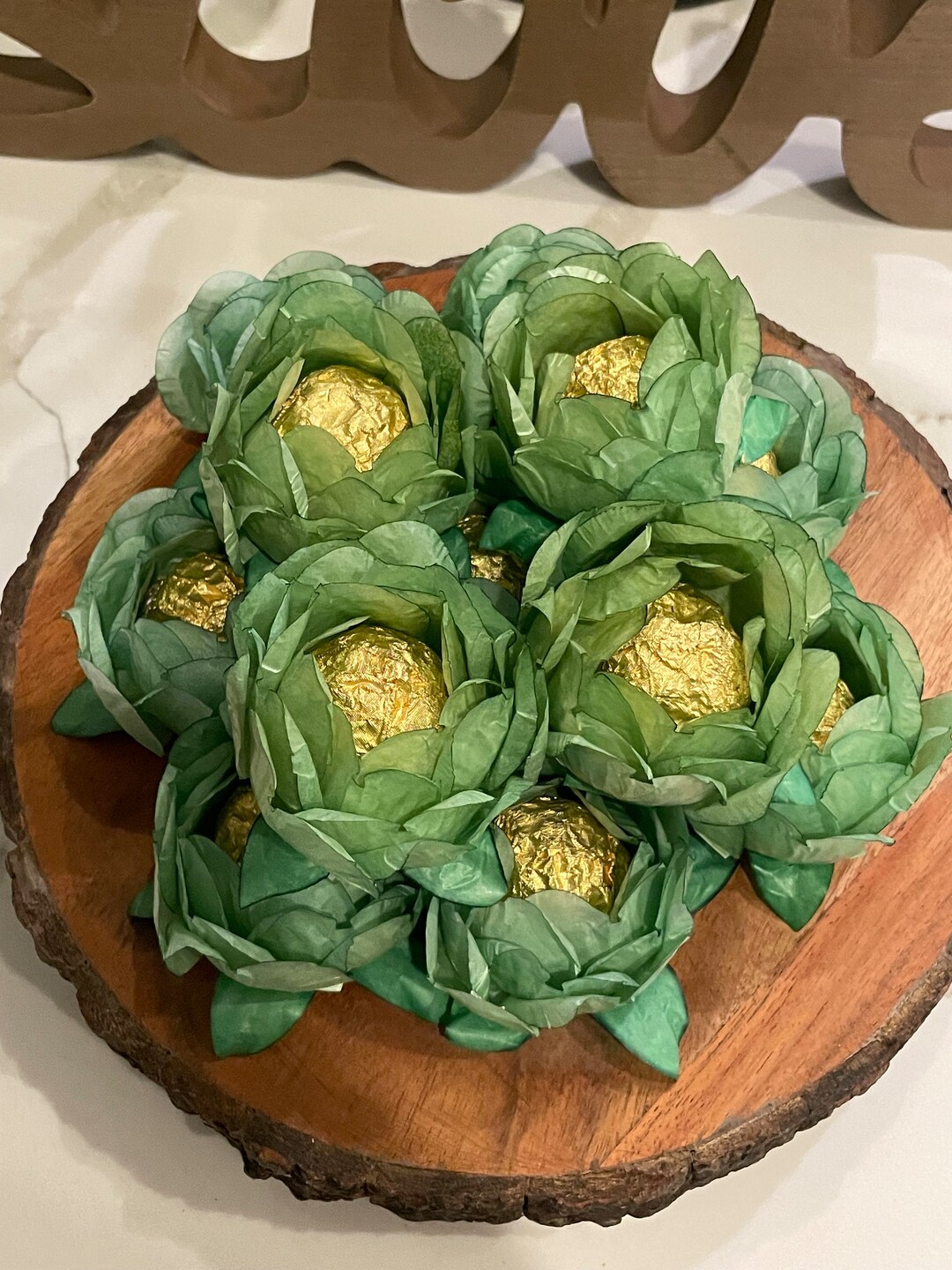 Hand Made Sage Truffle Wrappers forminhas - Etsy