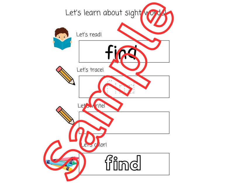 400 Printable Sight Words, Kindergarten Worksheets, Fry Sight Word ...