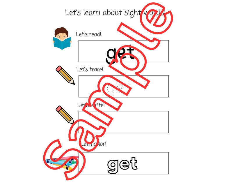 400 Printable Sight Words, Kindergarten Worksheets, Fry Sight Word ...