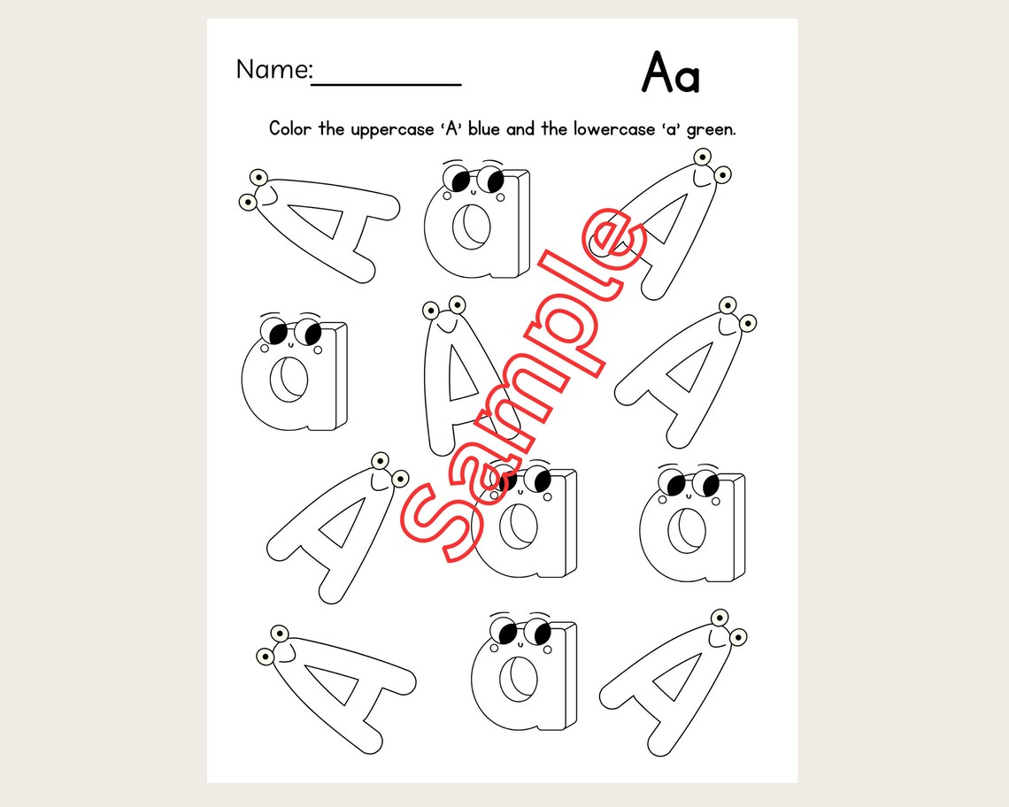 Letter of the Week Worksheets Printable, Alphabet Busy Book, Learning ...