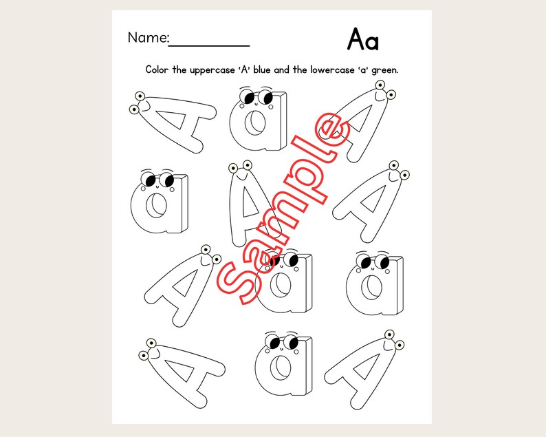Letter of the Week Worksheets Printable, Alphabet Busy Book, Learning ...