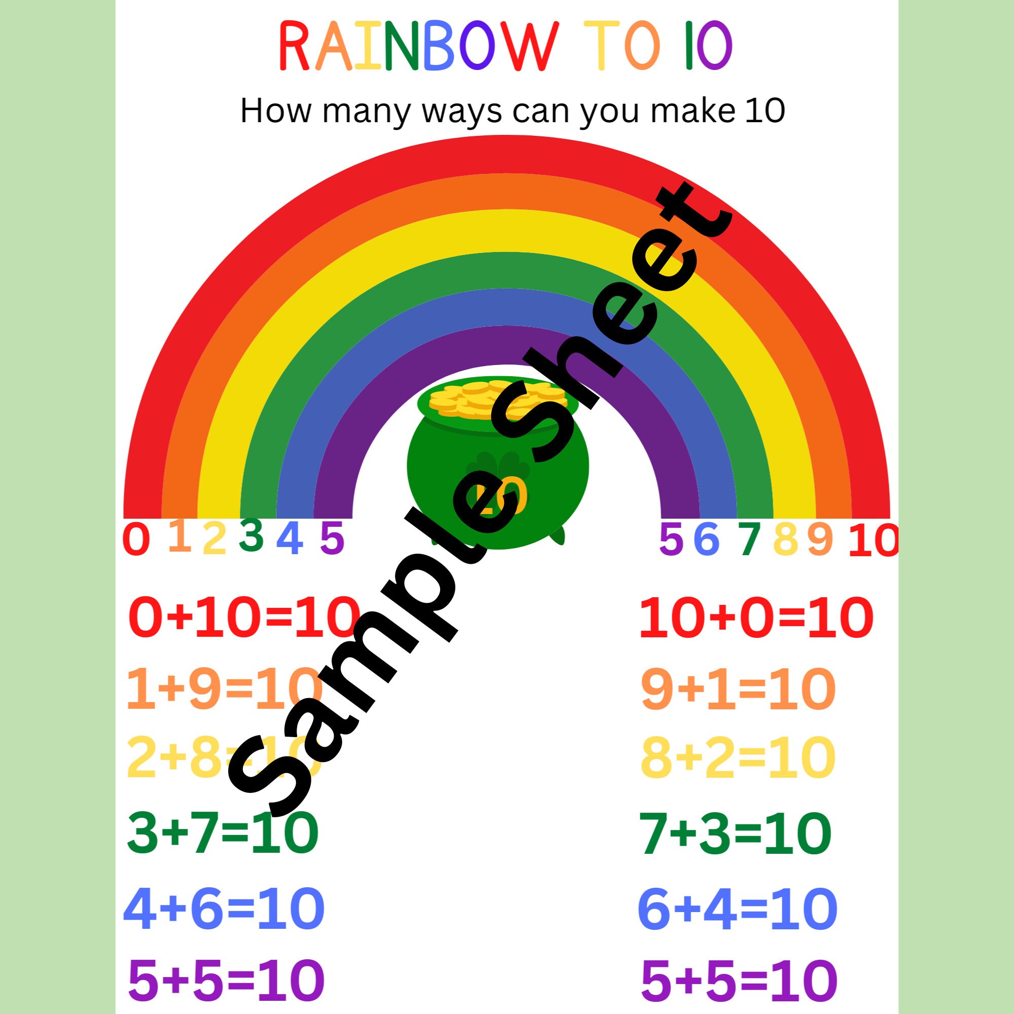 Kindergarten Addition ,math Printable, Addition Worksheet for ...