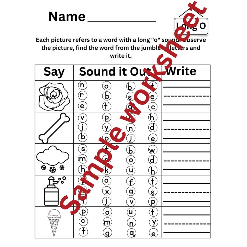 48 Pages of Short & Long a,e,i,o,u Vowel Sounds Worksheets for ...