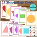 12 Geometric Shapes / Flash Cards Printable / Homeschool Preschool ...