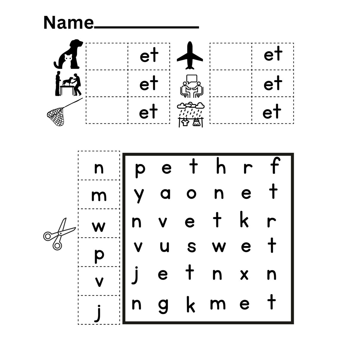 28 Worksheets for Kindergarten Reading - CVC Word Families - Learn to ...