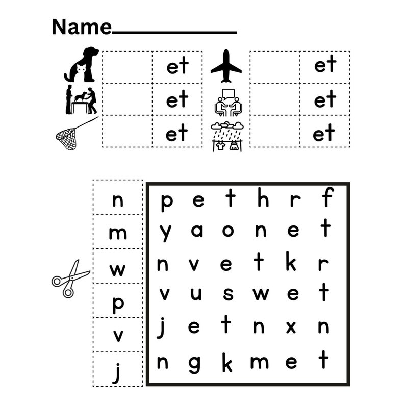 28 Worksheets for Kindergarten Reading - CVC Word Families - Learn to ...