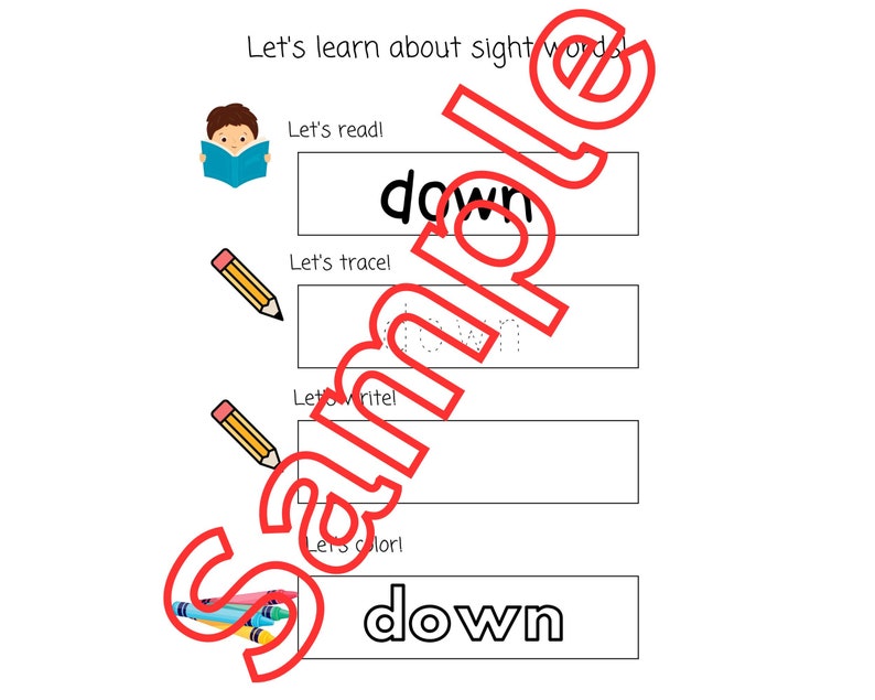 400 Printable Sight Words, Kindergarten Worksheets, Fry Sight Word ...