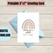 Printable Rainbow Happy Birthday Card for Kids,rainbow Birthday Card ...