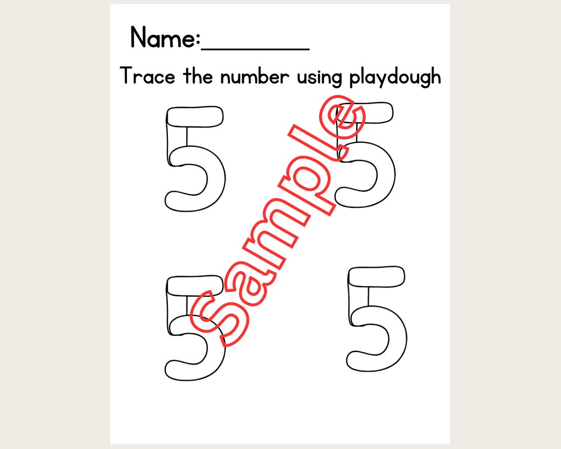 Number of the Week Worksheets Printable, Number Learning Busy Book ...