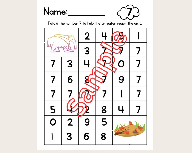 Number of the Week Worksheets Printable, Number Learning Busy Book ...