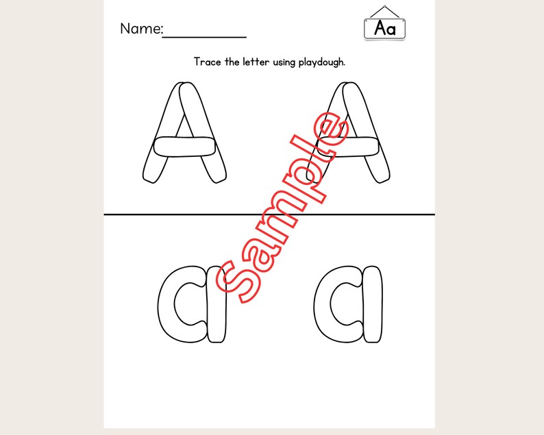 Letter of the Week Worksheets Printable, Alphabet Busy Book, Learning ...