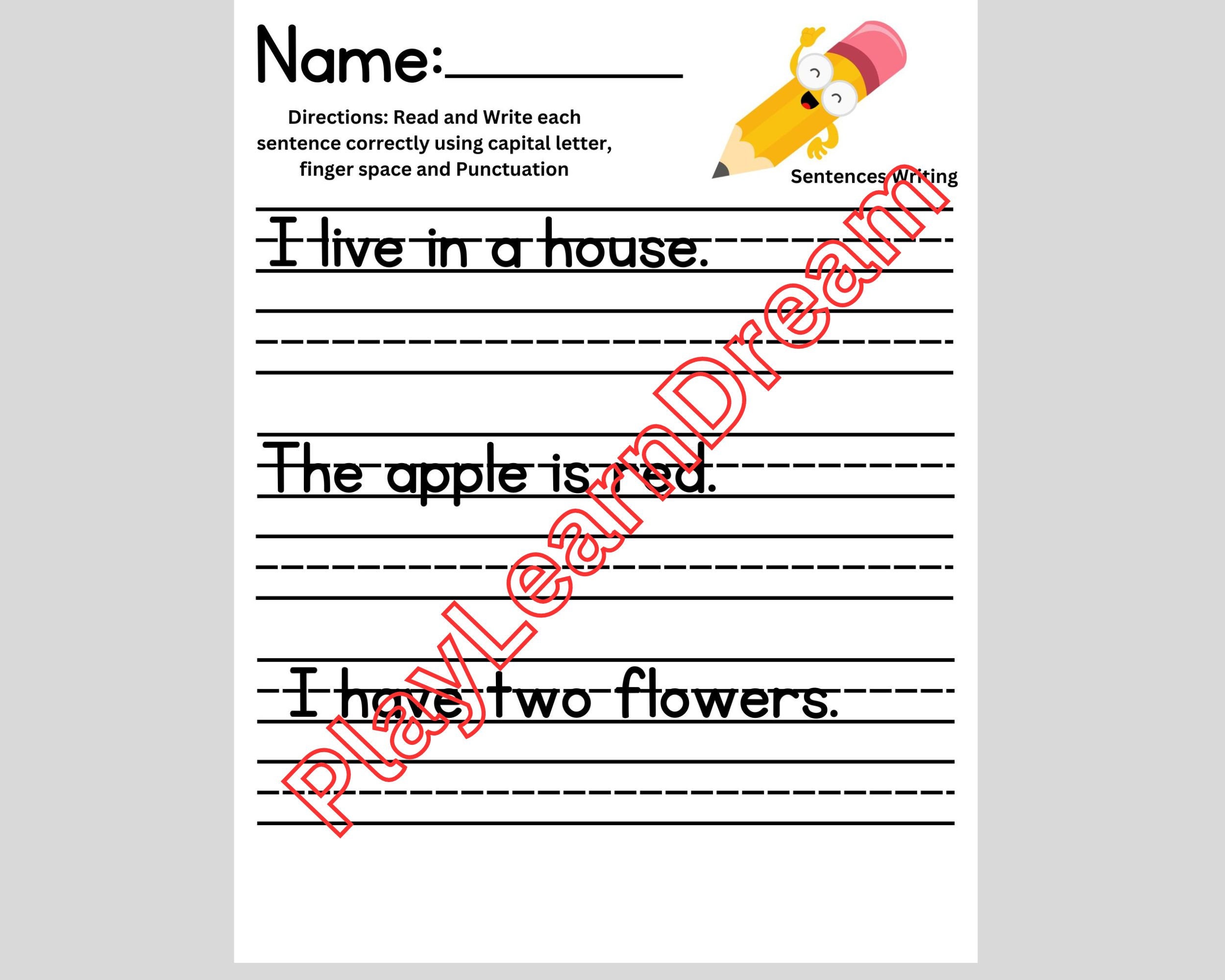 25 Printable Write the Sentence Worksheets, Sentence Writing Worksheets ...