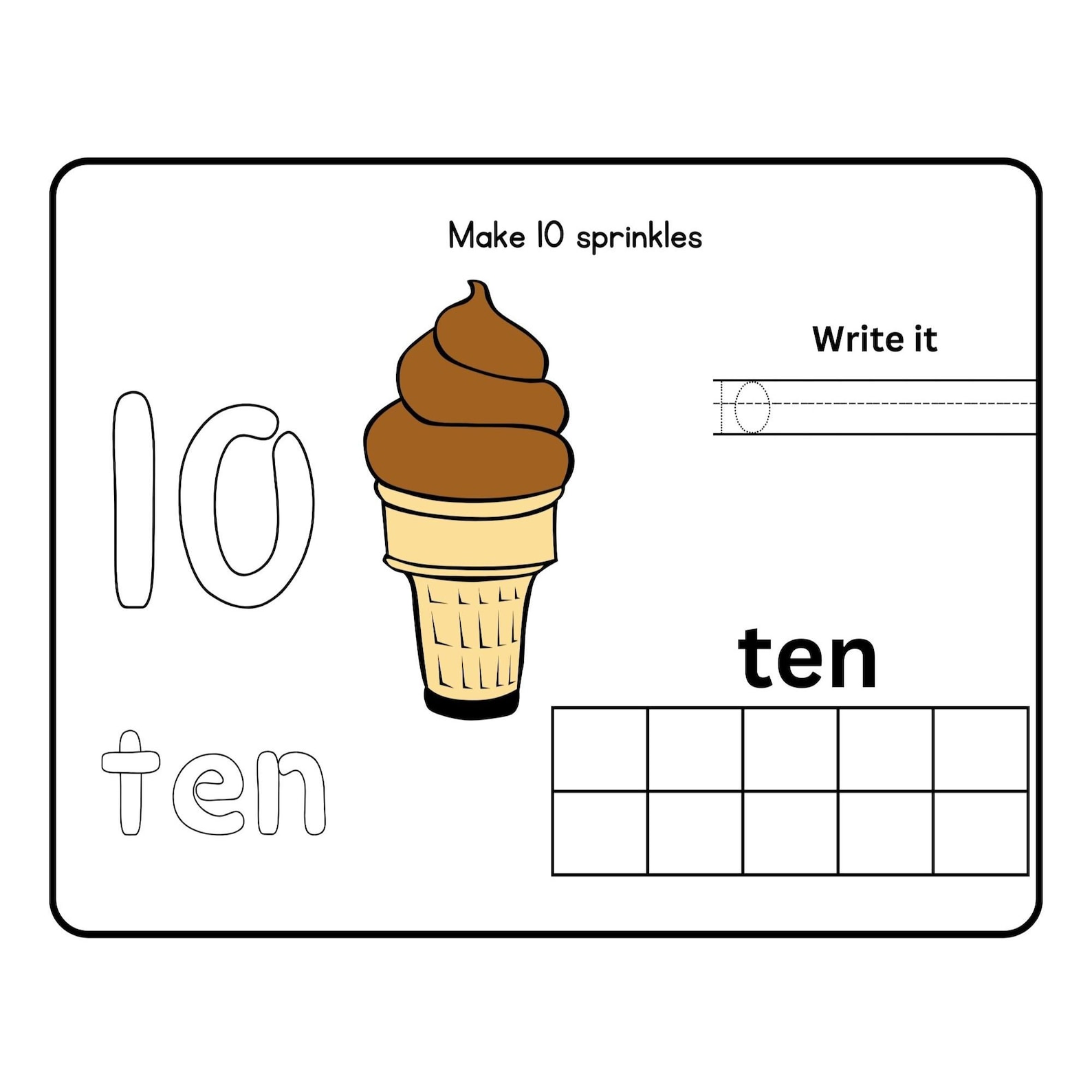 Preschool Printables Numbers 1-10 Play Doh Mats Toddler Activities ...