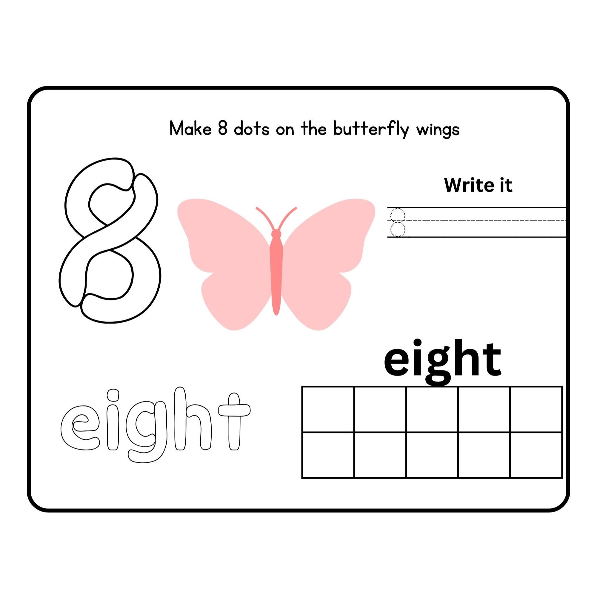 Preschool Printables Numbers 1-10 Play Doh Mats Toddler Activities ...