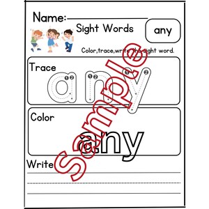 80 Sight Words, FRY, Spelling, Phonics, Preschool, Kindergarten, First ...